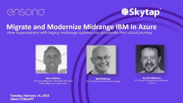 Skytap en LinkedIn: Migrate and Modernize IBM Midrange in Azure Skytap en LinkedIn: Migrate and Modernize IBM Midrange in Azure