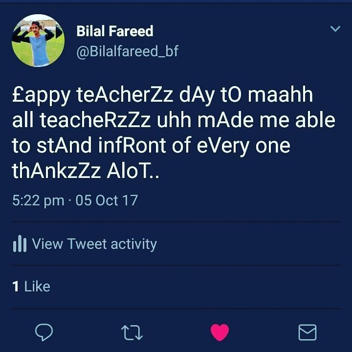 Bilal Fareed on LinkedIn: Happy teachers DAY Bilal Fareed on LinkedIn: Happy teachers DAY