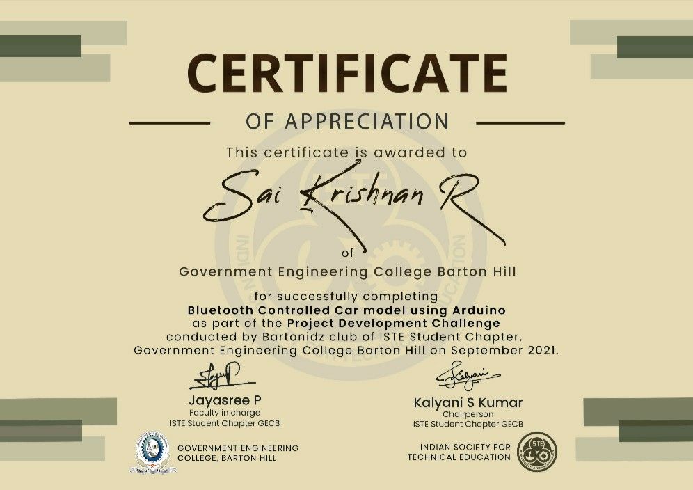 Sai Krishnan R on LinkedIn: #istegecb #gecb Sai Krishnan R on LinkedIn: #istegecb #gecb