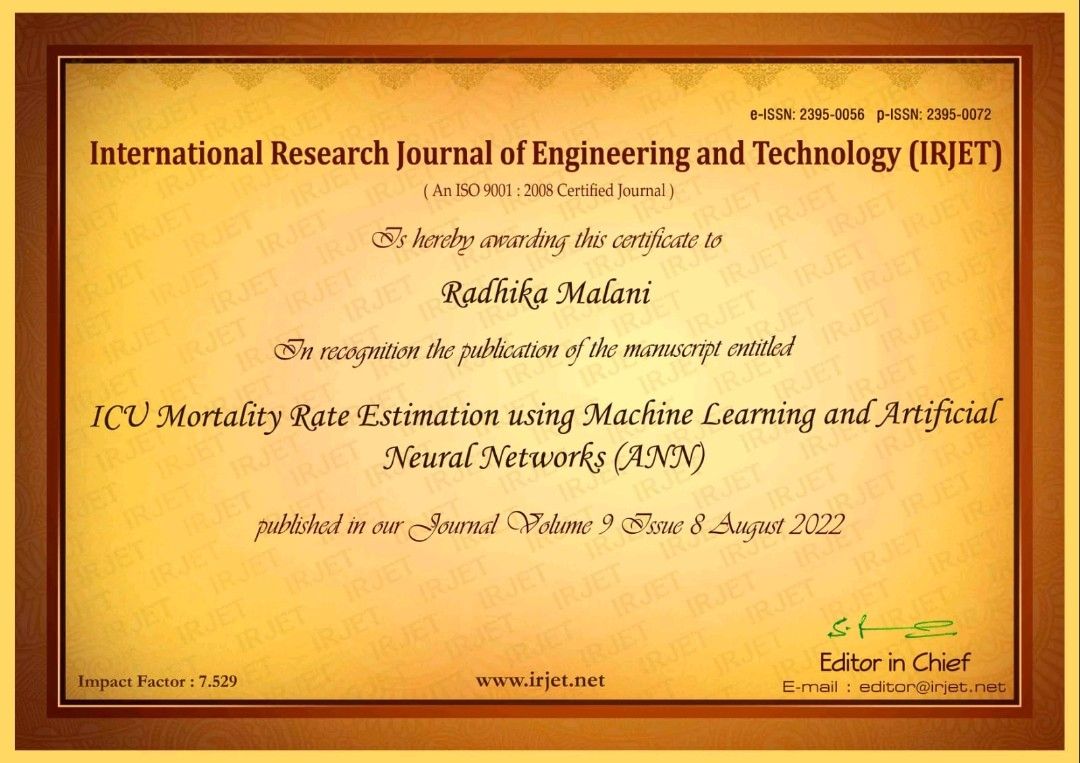 Radhika Malani on LinkedIn: #international #irjet #technology # ... Radhika Malani on LinkedIn: #international #irjet #technology # ...