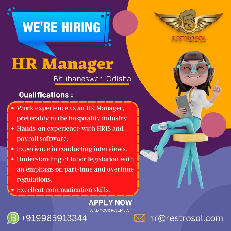 AJIT KUMAR SAHOO on LinkedIn: #restrosol #jobs #hiringnow #hoteljobs # ... AJIT KUMAR SAHOO on LinkedIn: #restrosol #jobs #hiringnow #hoteljobs # ...