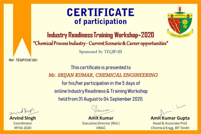 Srijan Kumar on LinkedIn: #bitsindri #chemicalindustry #chemicalsafety ... Srijan Kumar on LinkedIn: #bitsindri #chemicalindustry #chemicalsafety ...