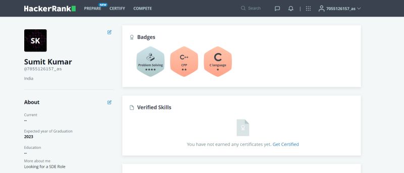 Sumit Kumar on LinkedIn: #programming #coding #dsa #hackerrank Sumit Kumar on LinkedIn: #programming #coding #dsa #hackerrank