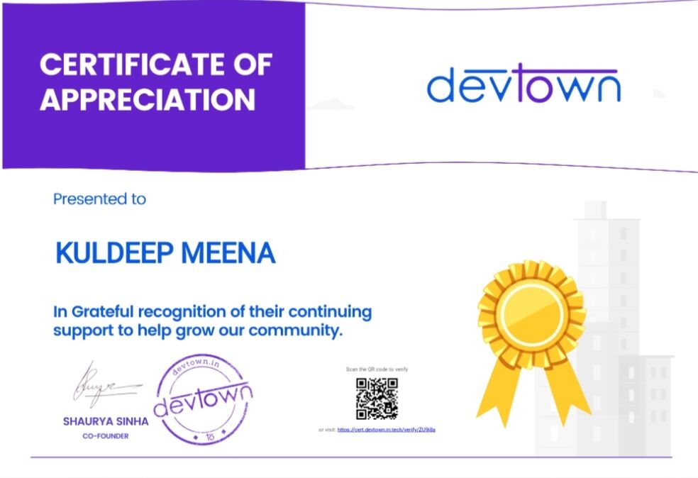 Kuldeep Meena on LinkedIn: This certificate above verifies that Kuldeep ... Kuldeep Meena on LinkedIn: This certificate above verifies that Kuldeep ...