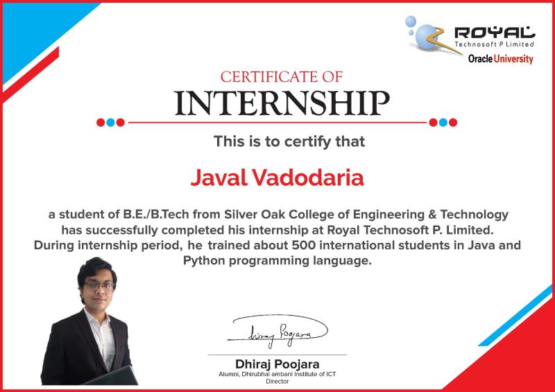 Javal Vadodaria on LinkedIn: #internship #interns # ... Javal Vadodaria on LinkedIn: #internship #interns # ...