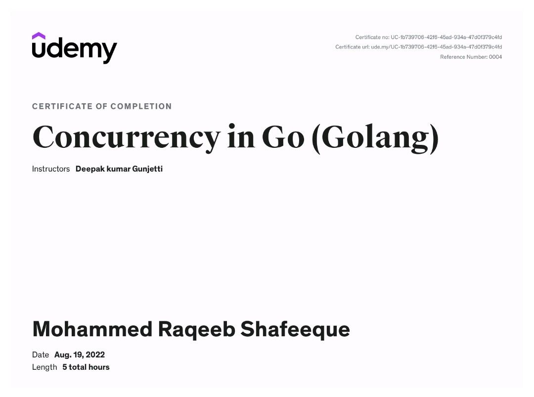 Mohammed Raqeeb Shafeeque on LinkedIn: #concurrency #golang Mohammed Raqeeb Shafeeque on LinkedIn: #concurrency #golang