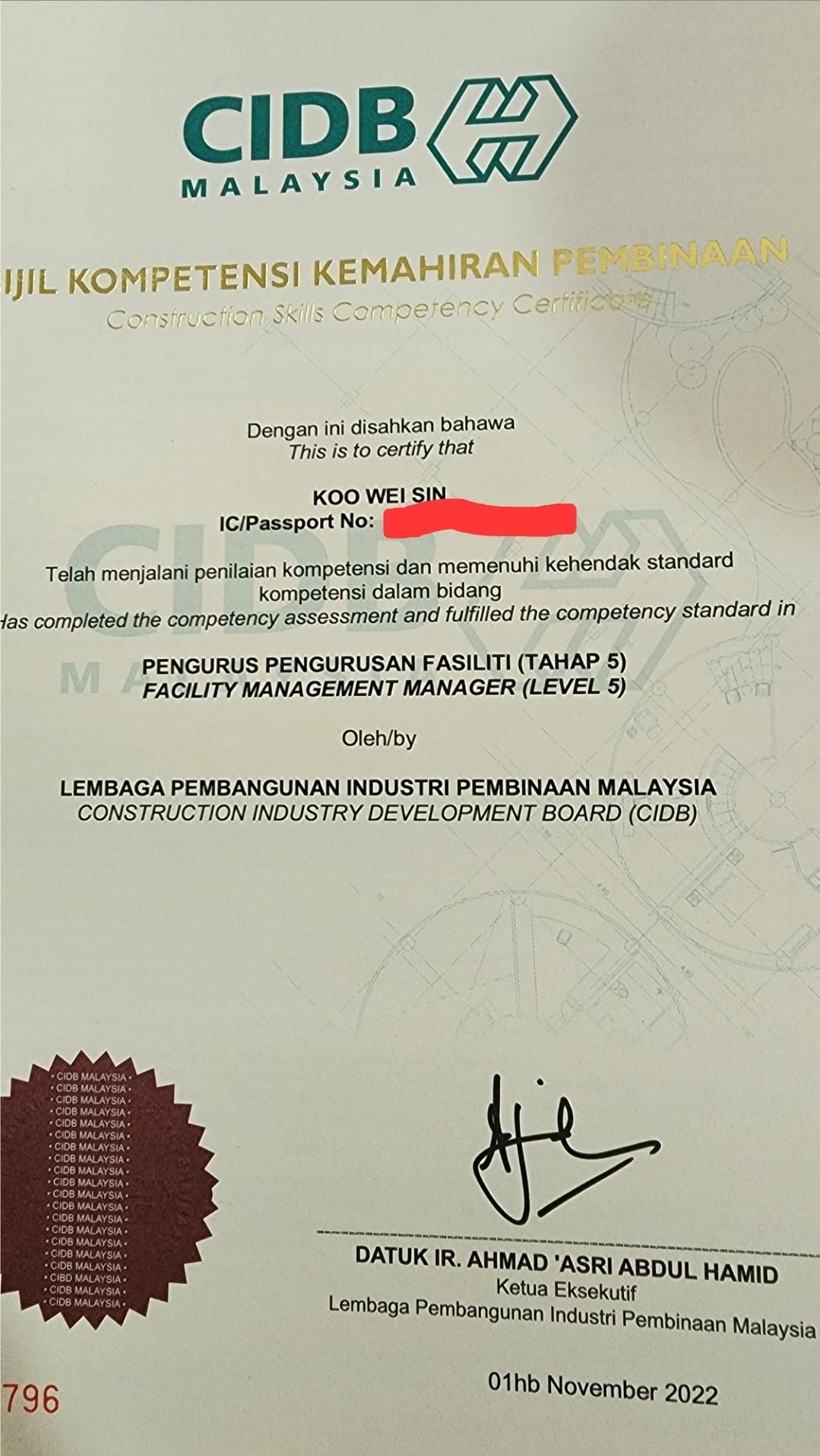 Steven Koo Wei Sin di LinkedIn: Finally received my certificate from ... Steven Koo Wei Sin di LinkedIn: Finally received my certificate from ...
