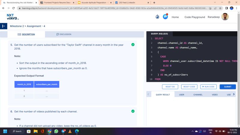RANADEEP BHUKYA on LinkedIn: #milestone #assignment #sql #day47 ... RANADEEP BHUKYA on LinkedIn: #milestone #assignment #sql #day47 ...