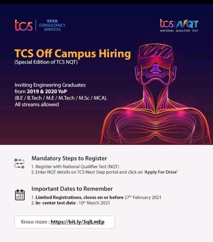 Karthikeyan Ramesh on LinkedIn: #tcs #tcsoffcampus #oppurtunity # ... Karthikeyan Ramesh on LinkedIn: #tcs #tcsoffcampus #oppurtunity # ...