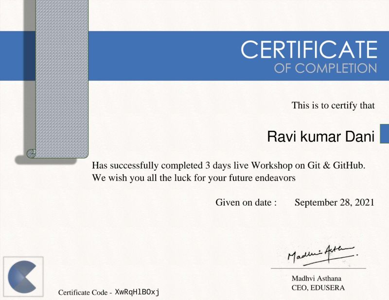 Ravi Kumar Dani on LinkedIn: #git #github Ravi Kumar Dani on LinkedIn: #git #github