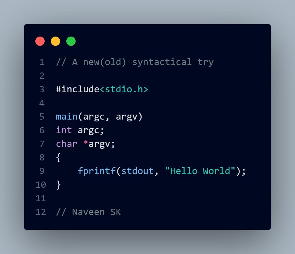 Naveen SK on LinkedIn: #programming #cprogramming #coding #trynew Naveen SK on LinkedIn: #programming #cprogramming #coding #trynew