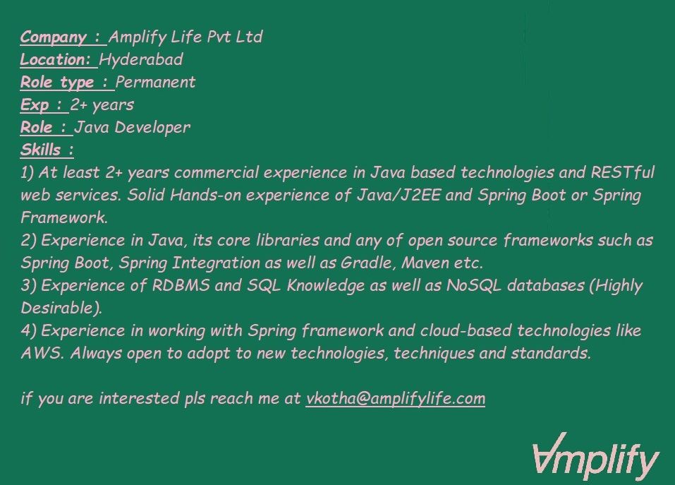 Vinay Kumar Kotha on LinkedIn: #javadeveloper #java # ... Vinay Kumar Kotha on LinkedIn: #javadeveloper #java # ...