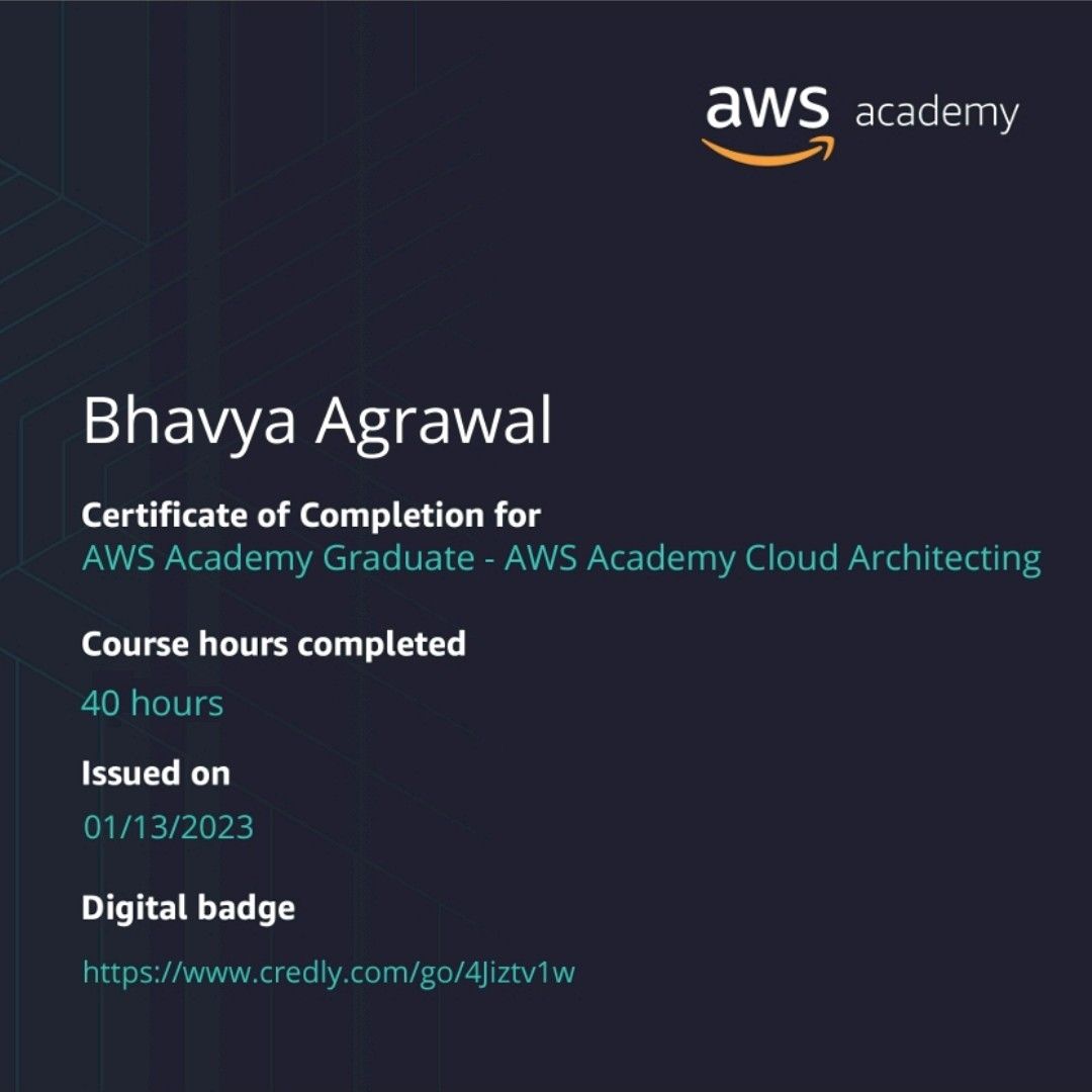 Bhavya Agrawal on LinkedIn: #aws #digital #cloud #share Bhavya Agrawal on LinkedIn: #aws #digital #cloud #share