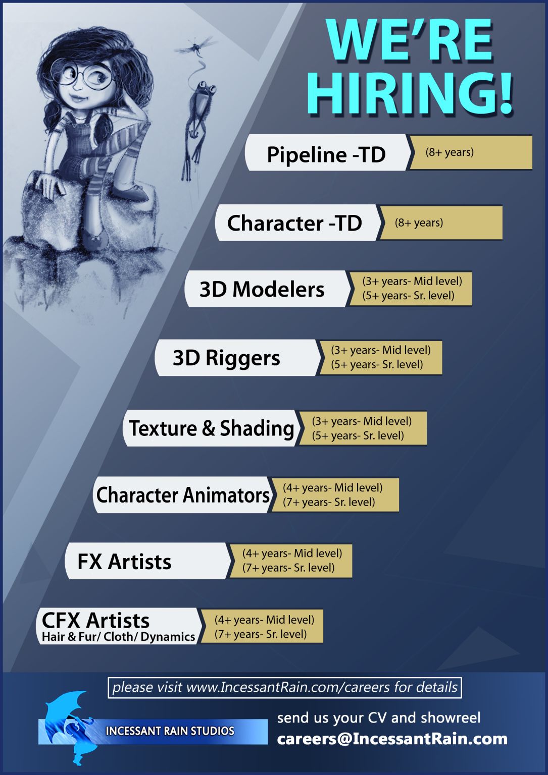 Incessant Rain Studios on LinkedIn: #cv #hiring #careers #3dmodeling ... Incessant Rain Studios on LinkedIn: #cv #hiring #careers #3dmodeling ...