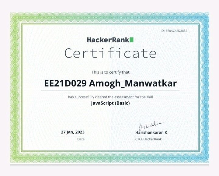 Amogh Manwatkar on LinkedIn: #javascript Amogh Manwatkar on LinkedIn: #javascript