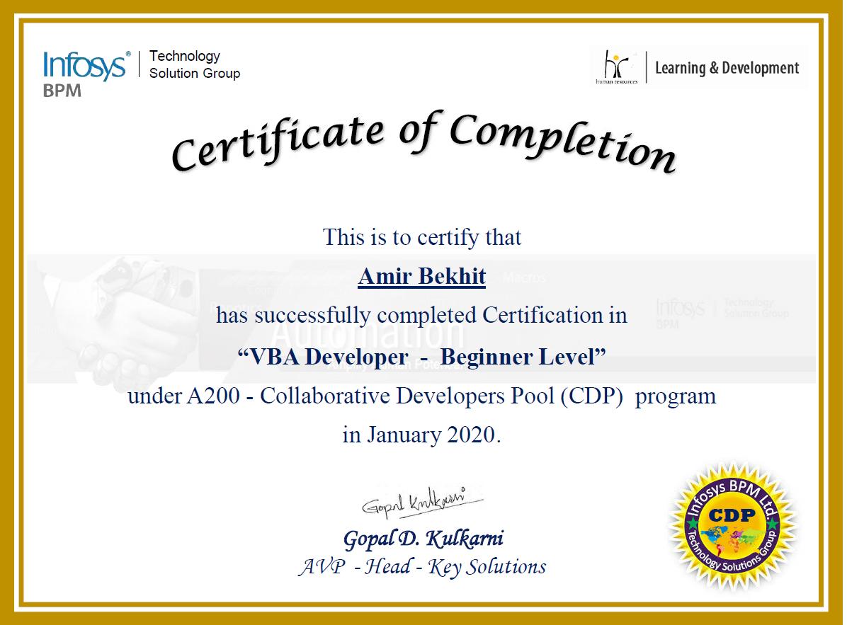 #infosys #vba #programming | Amir Bekhit #infosys #vba #programming | Amir Bekhit