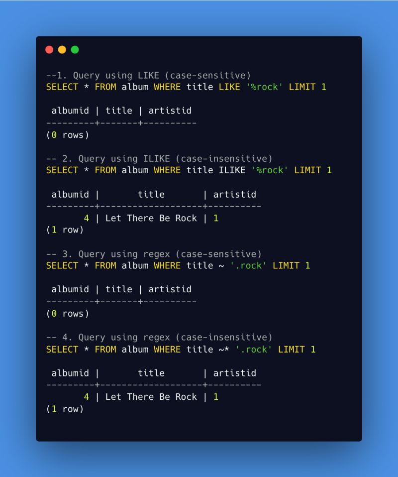 Learning SQL on LinkedIn: #learningsql #sql #codetip Learning SQL on LinkedIn: #learningsql #sql #codetip
