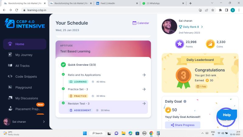 sai charan on LinkedIn: #ccbp #aptitude #javascript #happycoding # ... sai charan on LinkedIn: #ccbp #aptitude #javascript #happycoding # ...