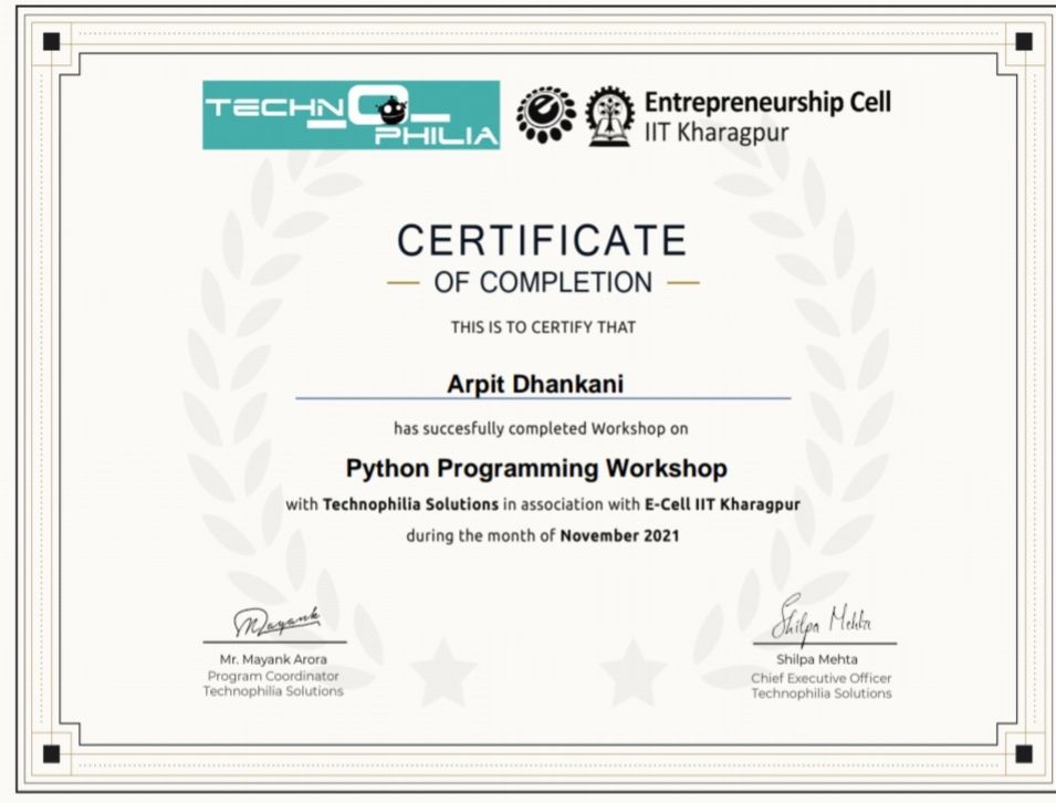 Arpit Dhankani on LinkedIn: #python #coding Arpit Dhankani on LinkedIn: #python #coding