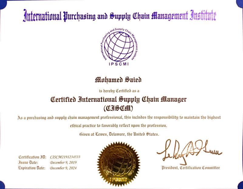 Muhammed Saied - PMP/CISCM on LinkedIn: CISCM - Certified International ... Muhammed Saied - PMP/CISCM on LinkedIn: CISCM - Certified International ...