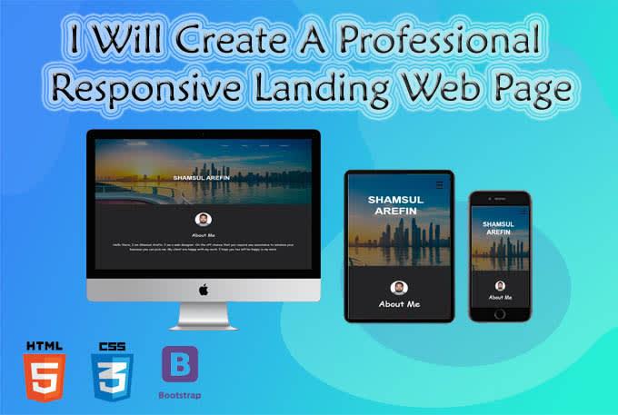 Shamsul Arefin on LinkedIn: #landing_page #html #css #website # ... Shamsul Arefin on LinkedIn: #landing_page #html #css #website # ...