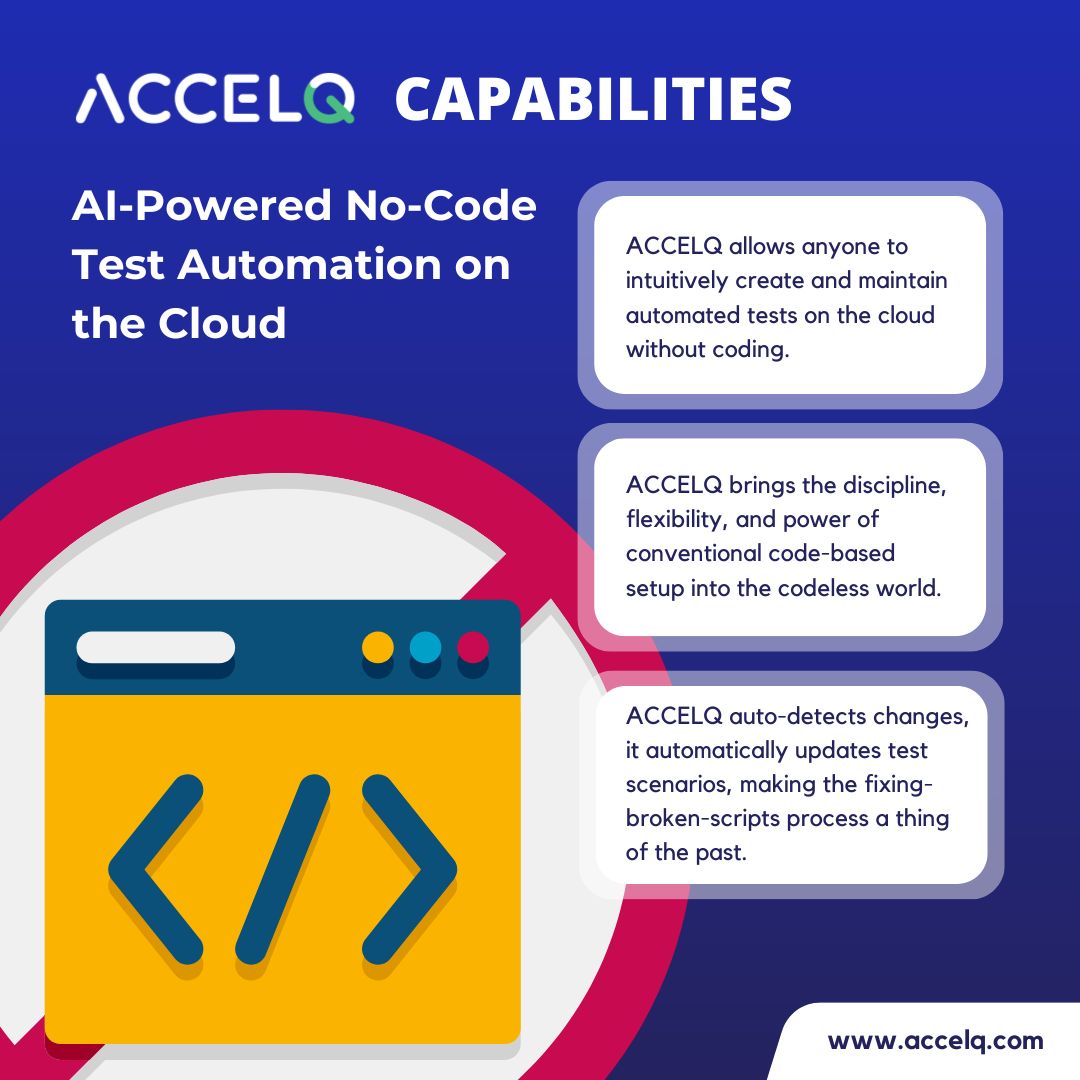 ACCELQ on LinkedIn: #codeless #testautomationtools #testing # ... ACCELQ on LinkedIn: #codeless #testautomationtools #testing # ...