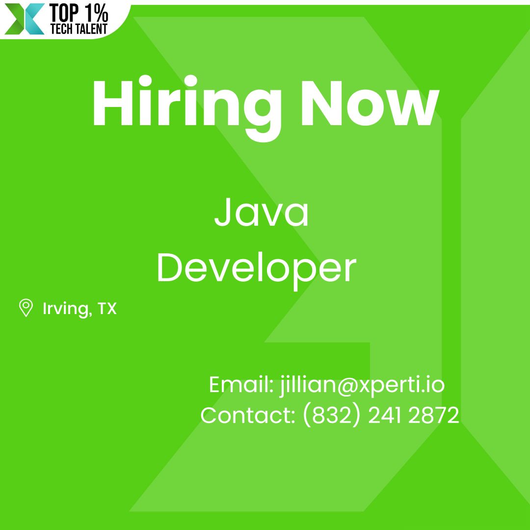 Jillian J. on LinkedIn: #java #java #xperti #javajobs #javahub # ... Jillian J. on LinkedIn: #java #java #xperti #javajobs #javahub # ...