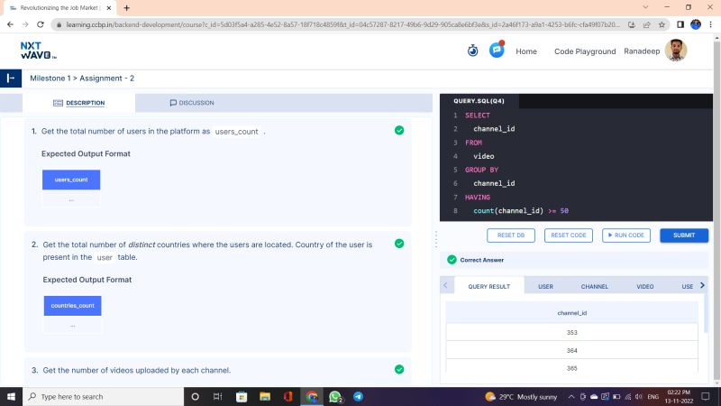 #day21 #50daysofcodechallenge #sql #milestone #assignment #ccbp # ... #day21 #50daysofcodechallenge #sql #milestone #assignment #ccbp # ...