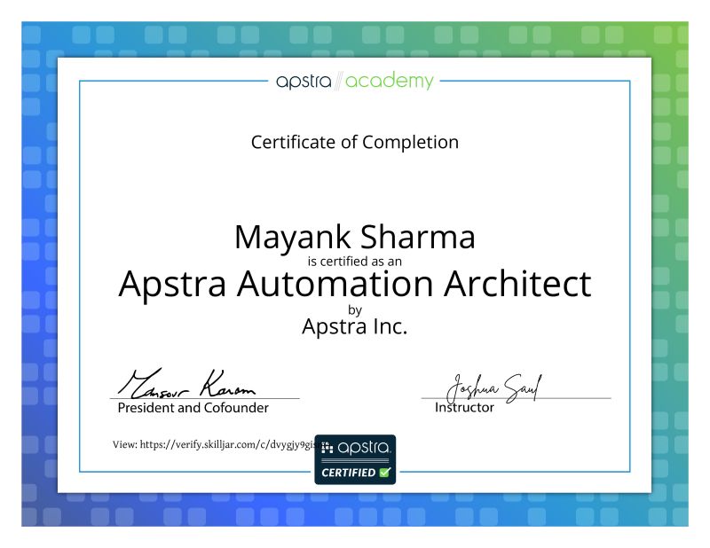 Apstra Automation Architect... | Mayank Sharma Apstra Automation Architect... | Mayank Sharma