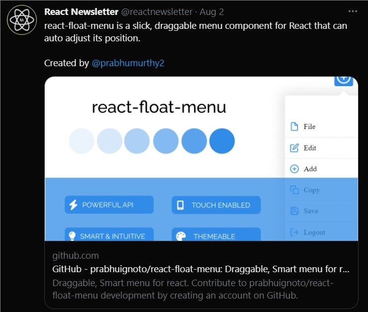 Prabhu Murthy on LinkedIn: #react #github #opensource #foss #reactjs Prabhu Murthy on LinkedIn: #react #github #opensource #foss #reactjs