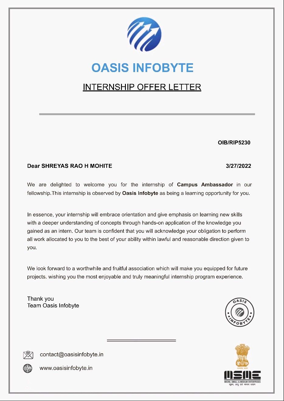 SHREYAS RAO H MOHITE on LinkedIn: #connections #campusambassador # ... SHREYAS RAO H MOHITE on LinkedIn: #connections #campusambassador # ...