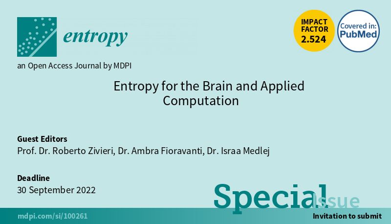 Entropy MDPI on LinkedIn: #specialissue #entropy #brain #computation Entropy MDPI on LinkedIn: #specialissue #entropy #brain #computation