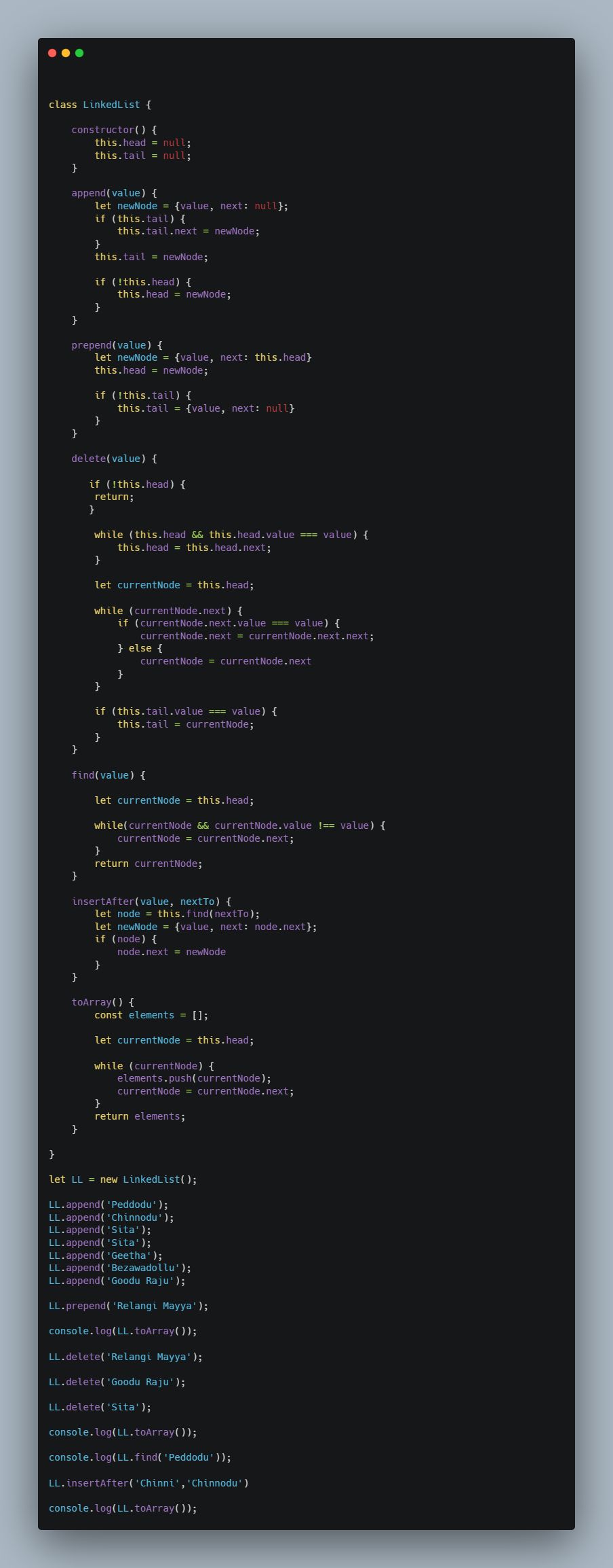 Pilla Sanyasinaidu (Shivaji) on LinkedIn: #linkedlist #javascript # ... Pilla Sanyasinaidu (Shivaji) on LinkedIn: #linkedlist #javascript # ...