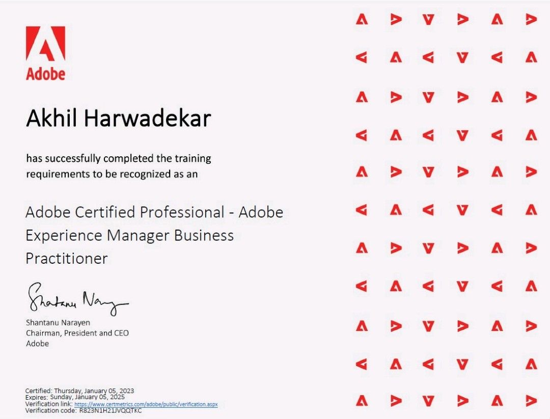 Akhil Harwadekar on LinkedIn: #adobe #aem #adobeexperiencecloud # ... Akhil Harwadekar on LinkedIn: #adobe #aem #adobeexperiencecloud # ...