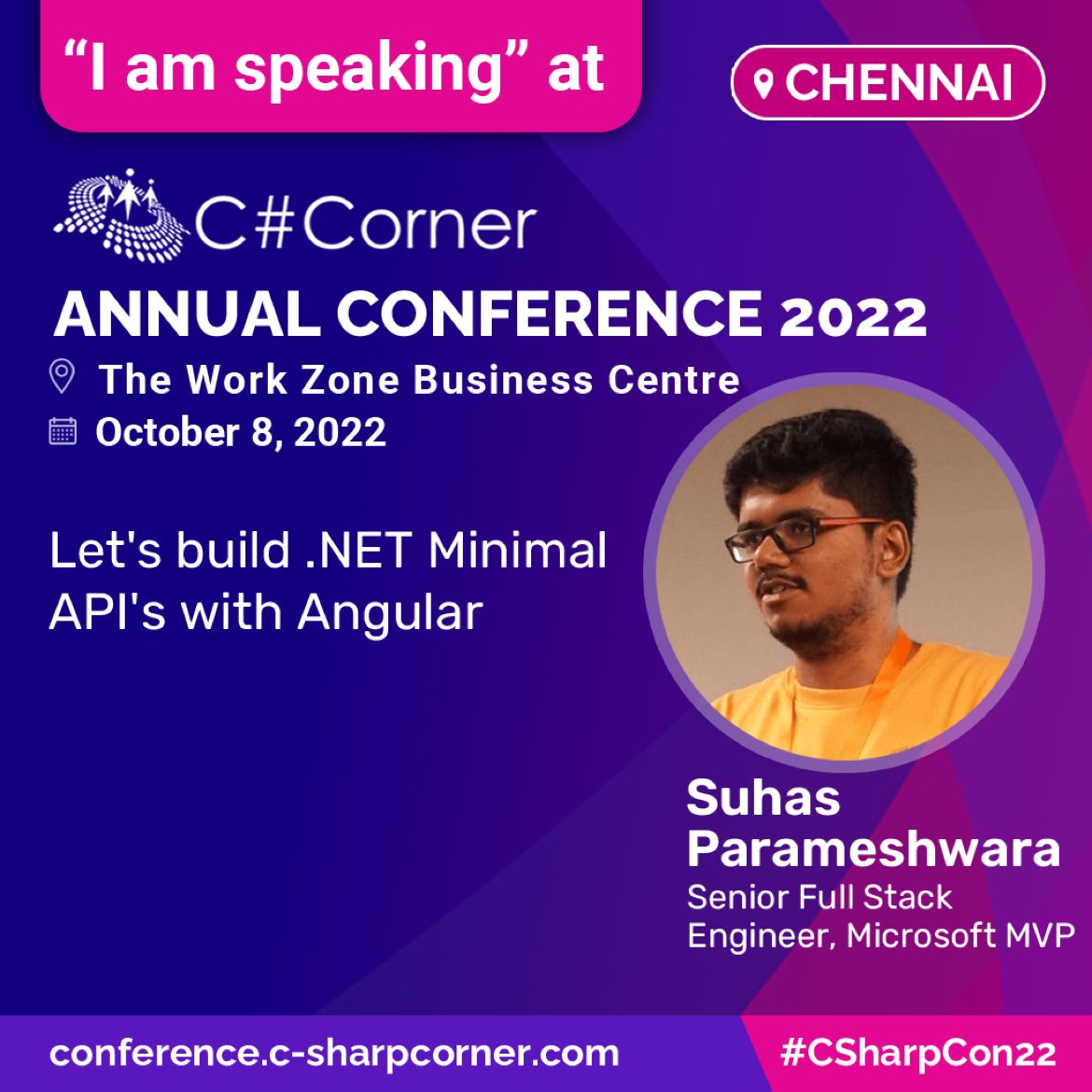 Suhas Parameshwara on LinkedIn: #csharpcon22 Suhas Parameshwara on LinkedIn: #csharpcon22