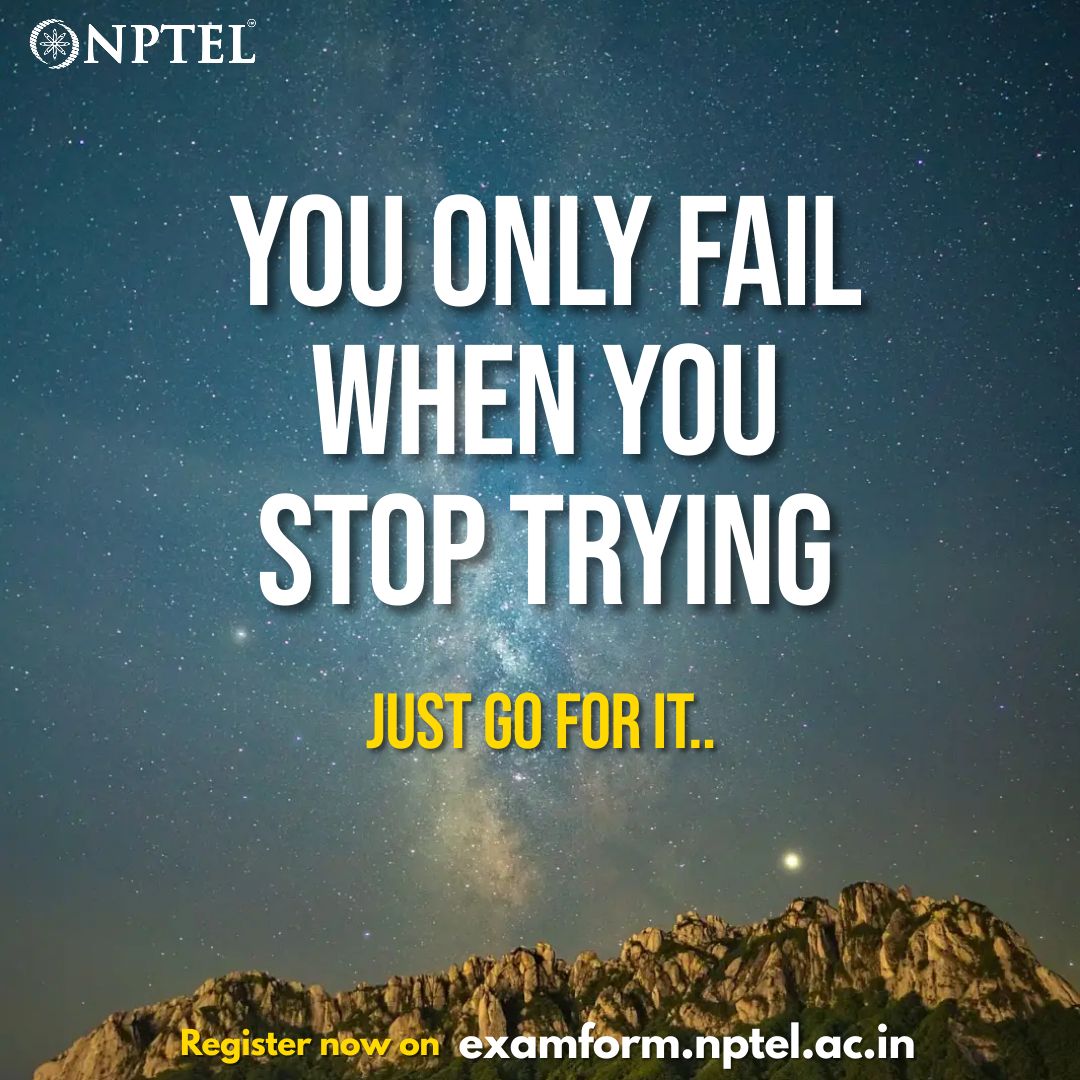 NPTEL on LinkedIn: #iit #iisc #nptel #opportunity #register #exams # ... NPTEL on LinkedIn: #iit #iisc #nptel #opportunity #register #exams # ...
