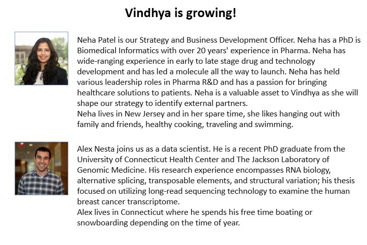 Vindhya Data Science on LinkedIn: Welcome to Vindhya Neha Patel, PhD ... Vindhya Data Science on LinkedIn: Welcome to Vindhya Neha Patel, PhD ...