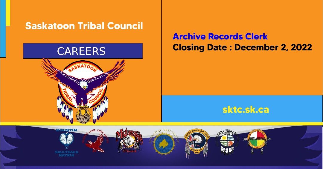 Saskatoon Tribal Council is hiring. Please check out this posting and ... Saskatoon Tribal Council is hiring. Please check out this posting and ...