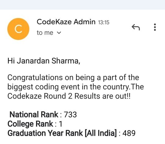 Janardan Sharma on LinkedIn: #codekaze #codingninjas #codekaze # ... Janardan Sharma on LinkedIn: #codekaze #codingninjas #codekaze # ...