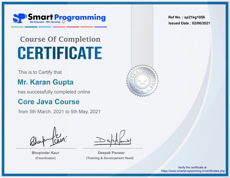 Karan Gupta on LinkedIn: #deepakpanwar #smartprogramming #corejava Karan Gupta on LinkedIn: #deepakpanwar #smartprogramming #corejava