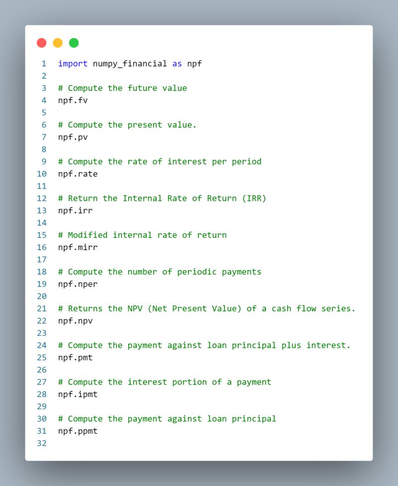 Gaurav Kumar on LinkedIn: #python #numpy #finance #code Gaurav Kumar on LinkedIn: #python #numpy #finance #code