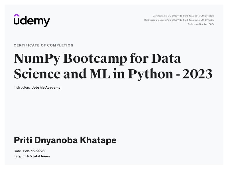 Priti Khatape on LinkedIn: #udemycourse #pythonprogramming # ... Priti Khatape on LinkedIn: #udemycourse #pythonprogramming # ...