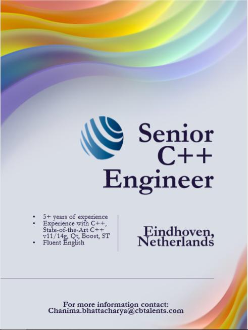 Chanima Bhattacharya on LinkedIn: #cplusplus #seniorengineer #eindhoven ... Chanima Bhattacharya on LinkedIn: #cplusplus #seniorengineer #eindhoven ...