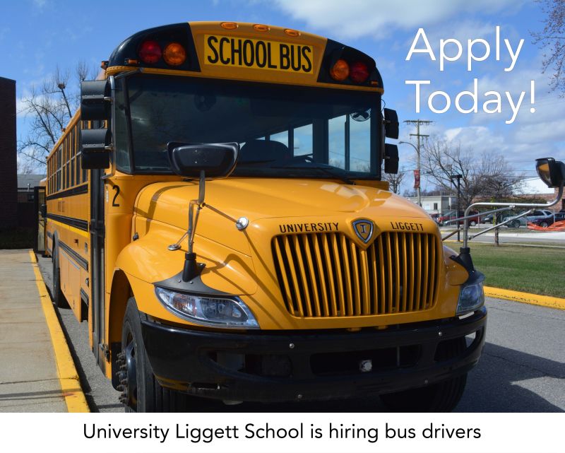 University Liggett School is seeking bus drivers to transport students ... University Liggett School is seeking bus drivers to transport students ...