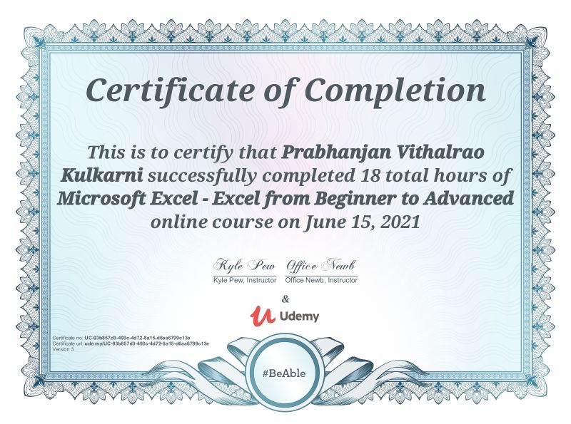 Prabhanjan Kulkarni on LinkedIn: #microsoftexcel Prabhanjan Kulkarni on LinkedIn: #microsoftexcel