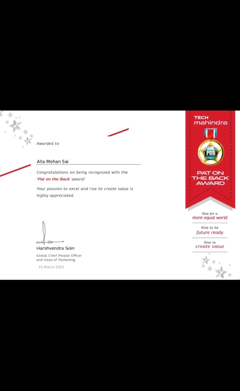 Mohan Sai Alla on LinkedIn: #techmahindra #thankyou #techmahindra Mohan Sai Alla on LinkedIn: #techmahindra #thankyou #techmahindra