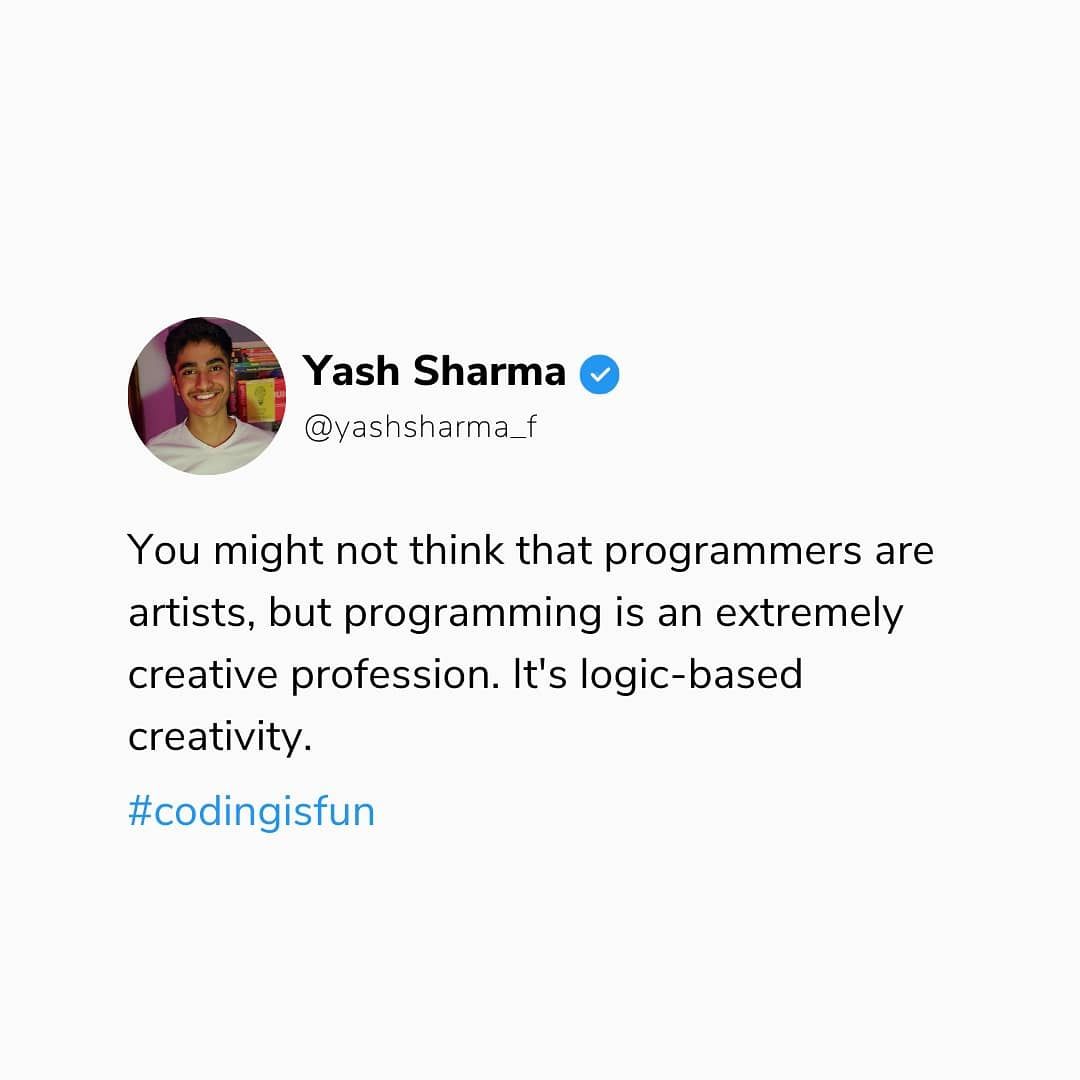 YASH SHARMA on LinkedIn: #programming #100daysofcode #codingisfun YASH SHARMA on LinkedIn: #programming #100daysofcode #codingisfun