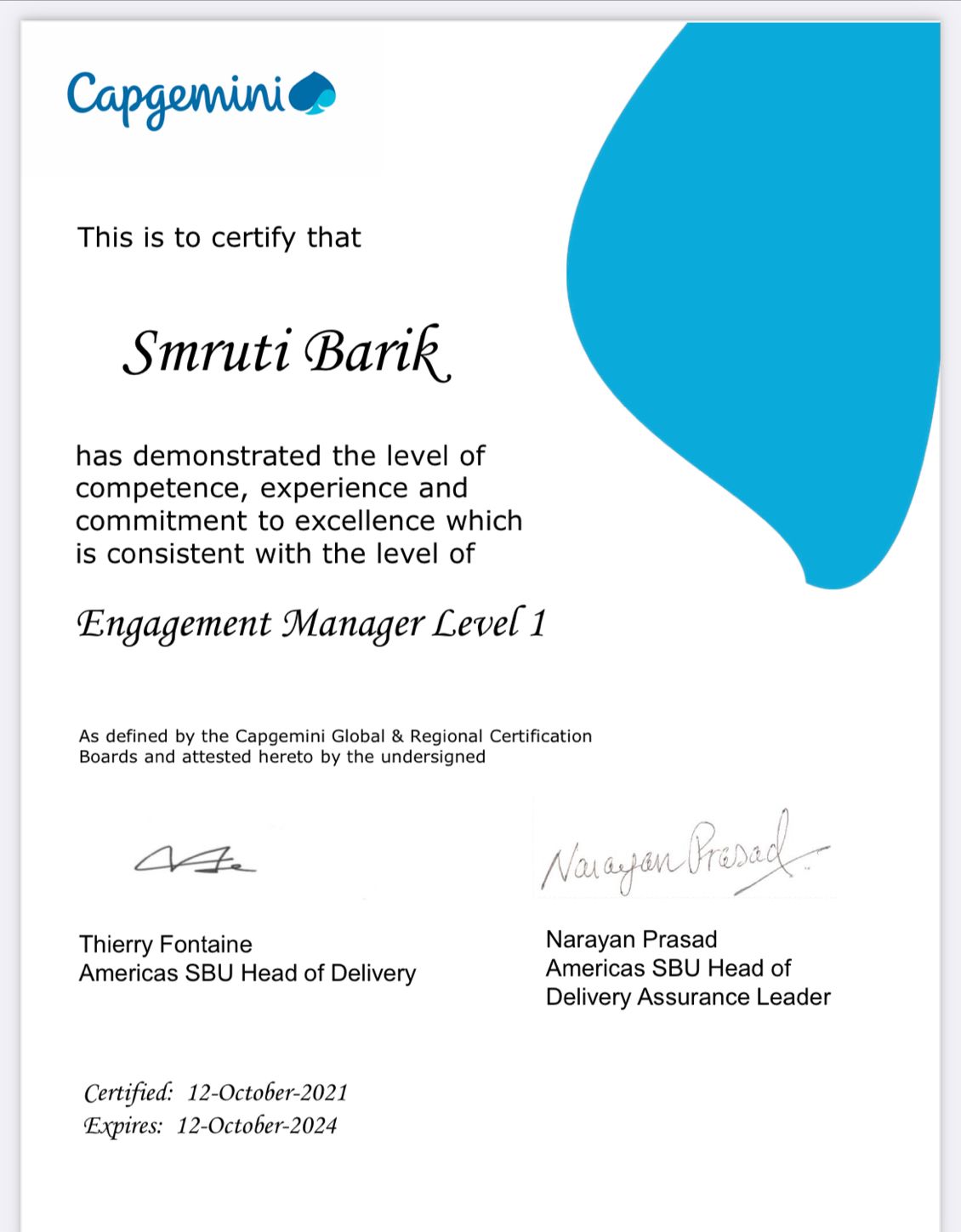Smruti Ranjan Barik on LinkedIn: #engagementmanagement #capgemini # ... Smruti Ranjan Barik on LinkedIn: #engagementmanagement #capgemini # ...