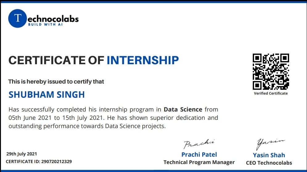 Shubham Singh on LinkedIn: #connections #internship #python # ... Shubham Singh on LinkedIn: #connections #internship #python # ...