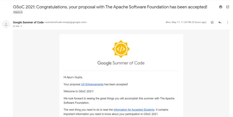 Apurv Gupta on LinkedIn: #googlesummerofcode #gsoc #google #opensource ... Apurv Gupta on LinkedIn: #googlesummerofcode #gsoc #google #opensource ...